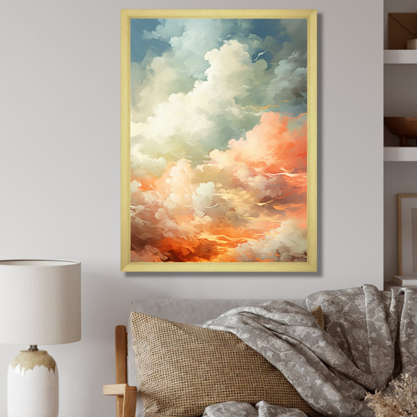 Lark Manor Soothing Sunset Sky Clouds - Sky Wall Art | Wayfair